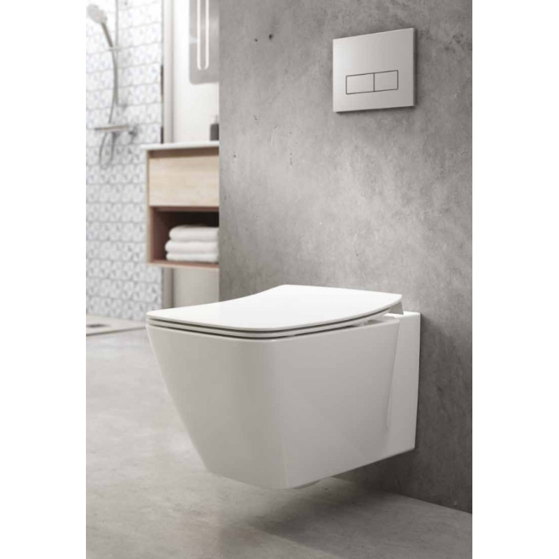 Ideal Standard STRADA II - Cuvette AQUABLADE et abattant ultra-fin avec ...