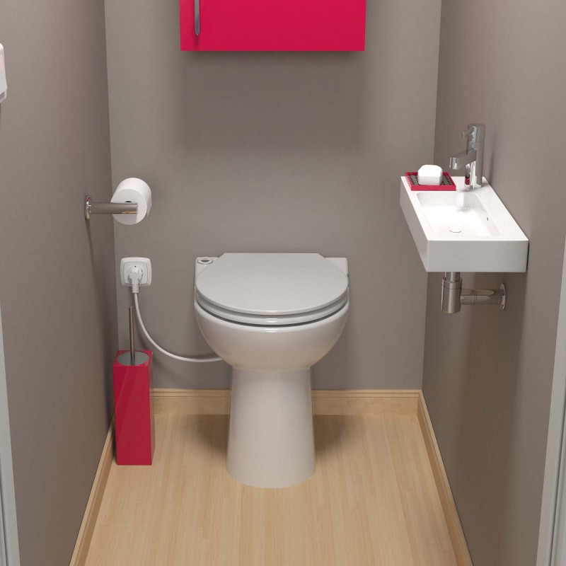 SFA Sanicompact 43 éco+ WC compact avec broyeur sanitaire, silencieux ... SFA Sanicompact 43 éco+ WC compact avec broyeur sanitaire, silencieux ...