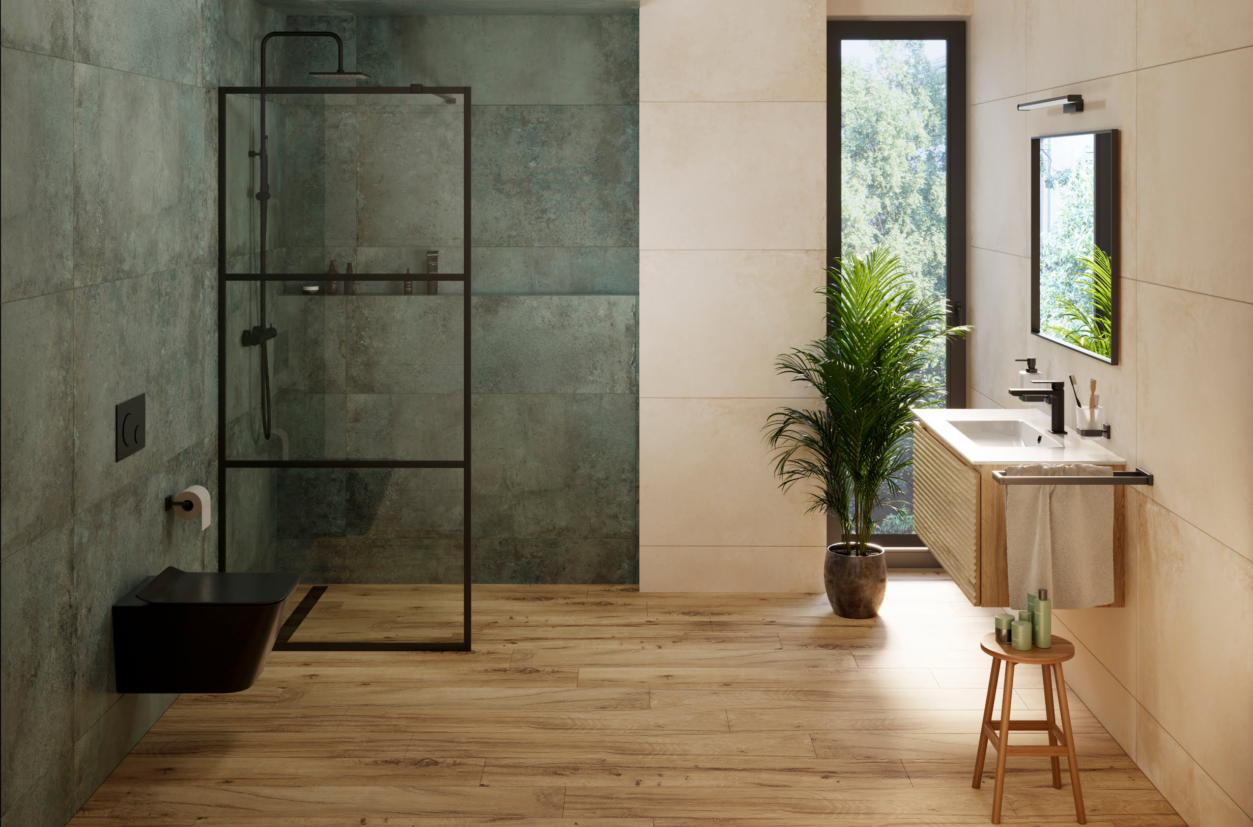 Salle de bain moderne et atypique ? Découvrez le style Tropical-Chic